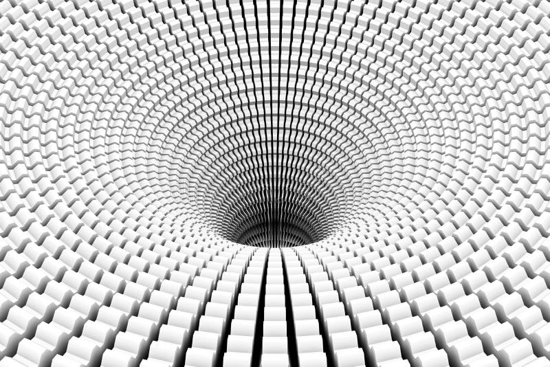 Black Hole Black and White Abstract Background Stock Illustration ...