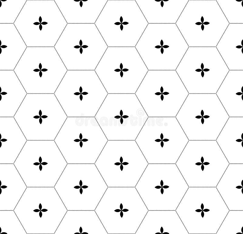 Black Honeycomb Graphic Seamless Pattern Over White Stock Vector ...