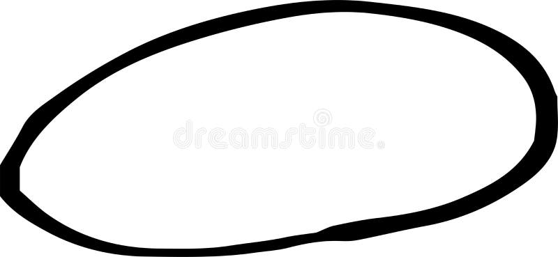 Black Horizontal Oval Illustration Stock Vector - Illustration of space ...