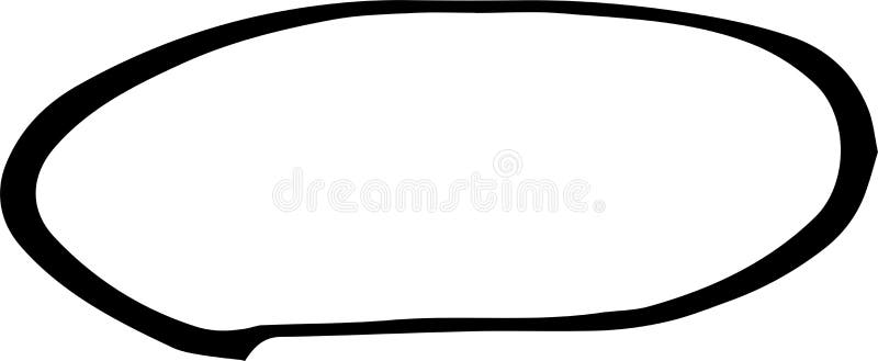 Black Horizontal Oval Illustration Stock Vector - Illustration of blank ...