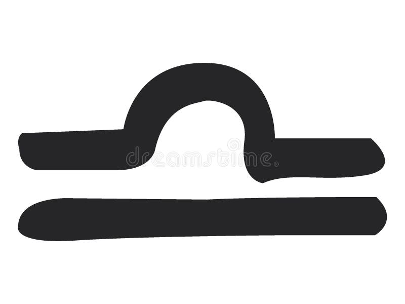 Black Horoscope Symbol of Libra Stock Vector - Illustration of black ...