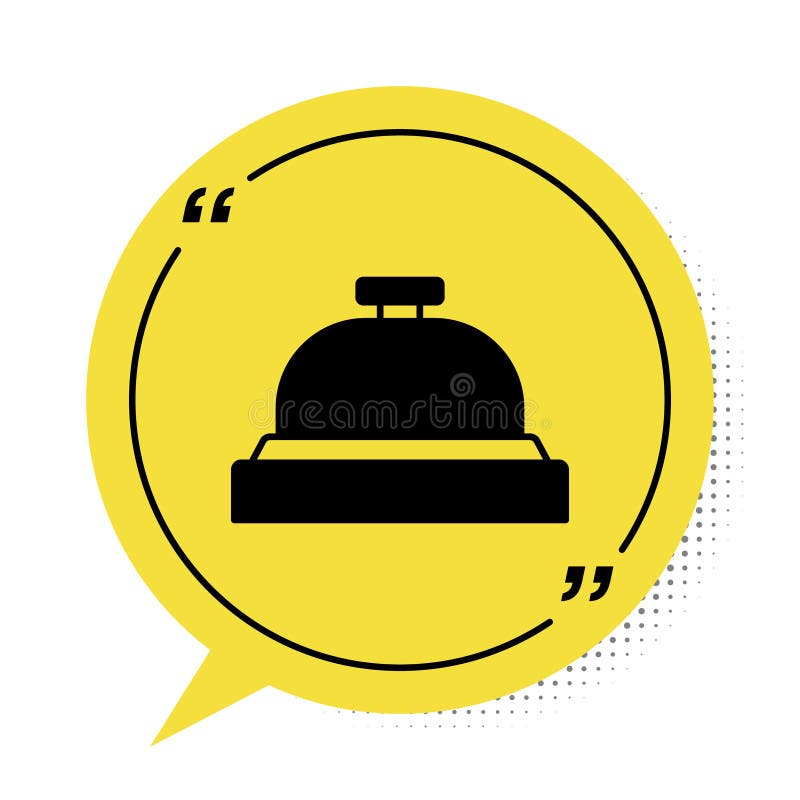 Yellow Service Bell Icon White Background Stock Illustrations – 341 ...