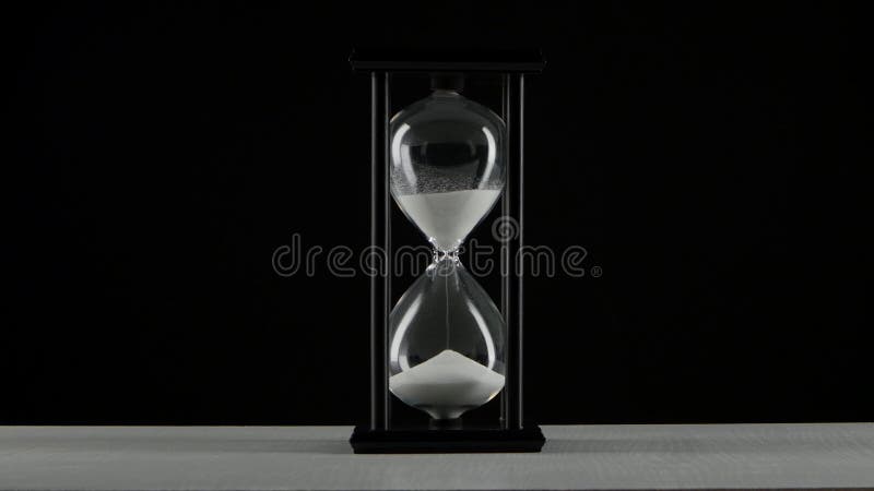 Hourglass White Sand Timer - Concept for Time Running Out 8 Stock Video ...