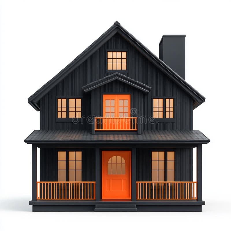 A black house stock illustration. Illustration of black - 350570485