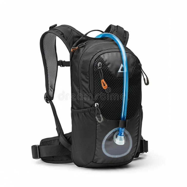 Black Hydration Backpack with a Streamlined Design Features Two ...