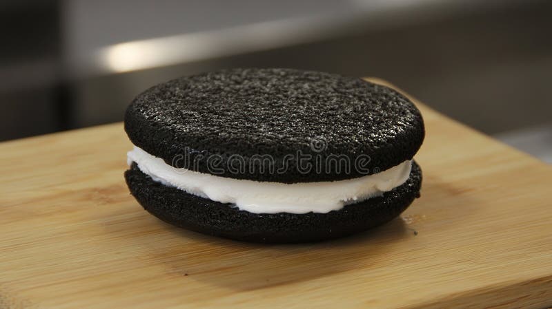Black Ice Cream Sandwich Kitchen Counter Stock Photo - Image of ...