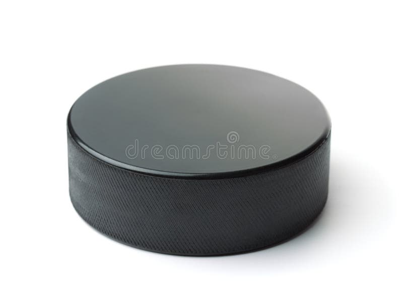 Black ice hockey puck stock photo. Image of empty, game - 151189410
