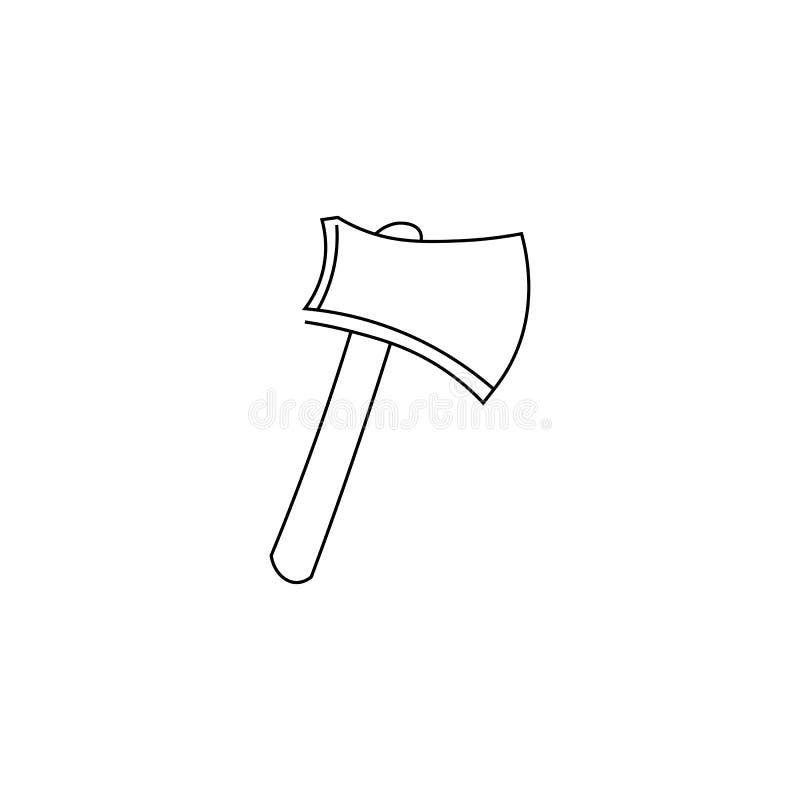 Black Icon Ax Sign. Vector Illustration Eps 10 Stock Vector ...