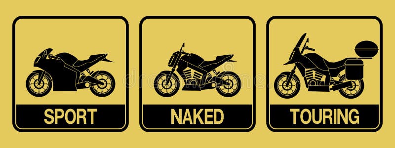 Black icon of big bike stock vector. Illustration of vector - 197534476