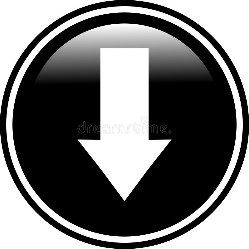 The black icon download stock illustration. Illustration of play ...