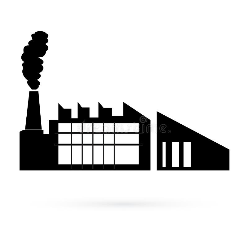 Black Icon Factory. Raster stock illustration. Illustration of icon ...