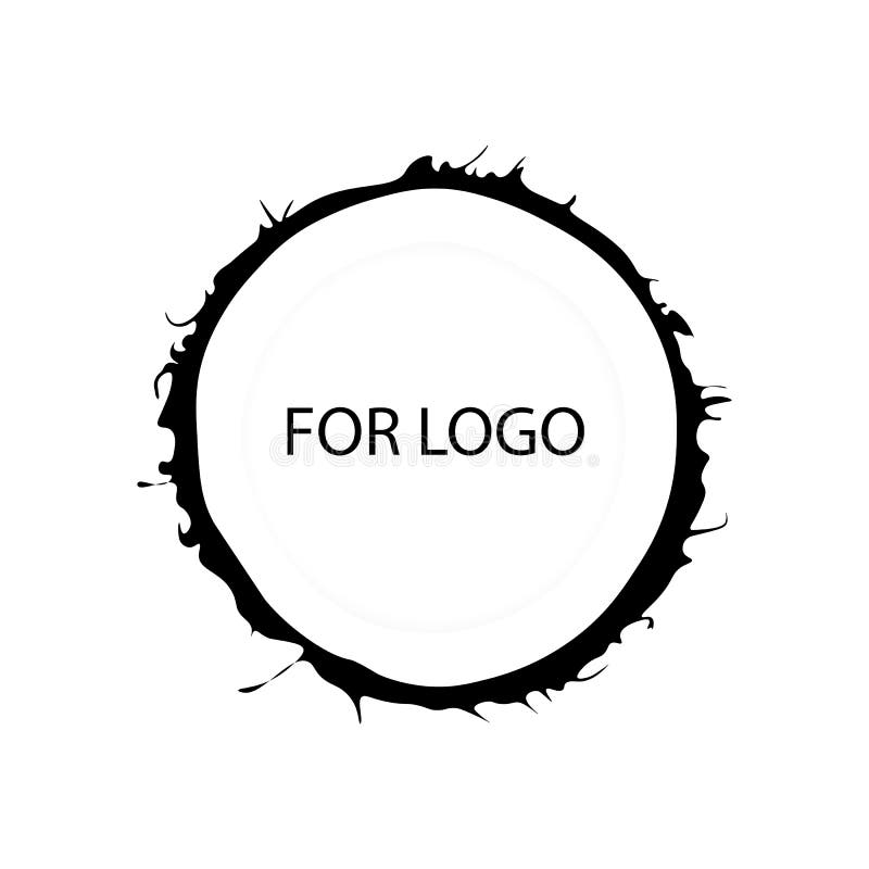 Black Icon Hand Drawn Logo Frame. Vector Illustration Eps 10 Stock ...