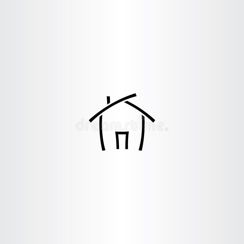 Black Icon House Vector Home Symbol Stock Vector - Illustration of ...