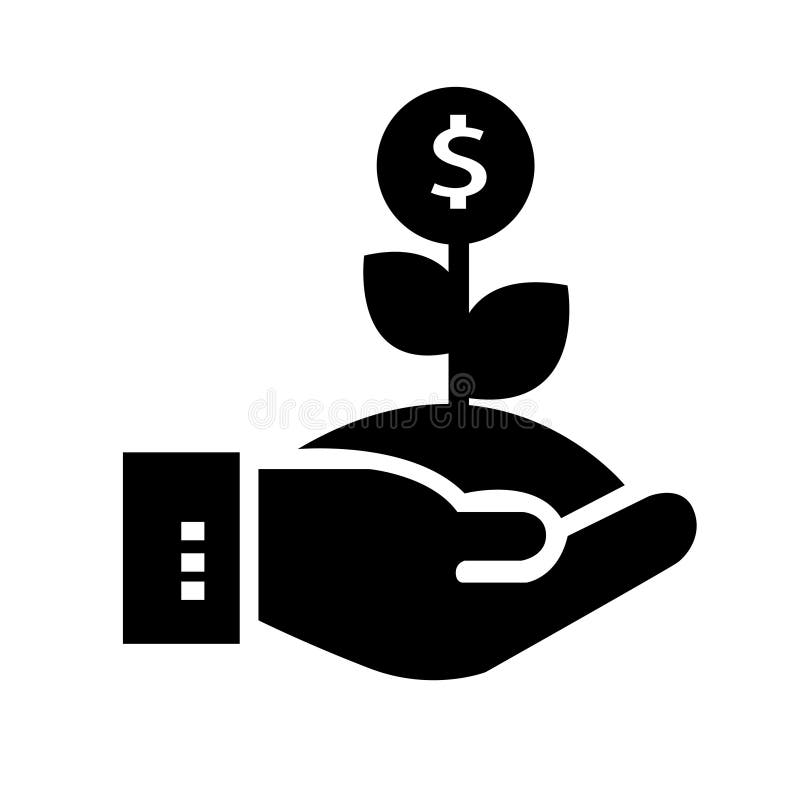 Black Icon for Investment Theme, Investment Vector Collection, Black ...