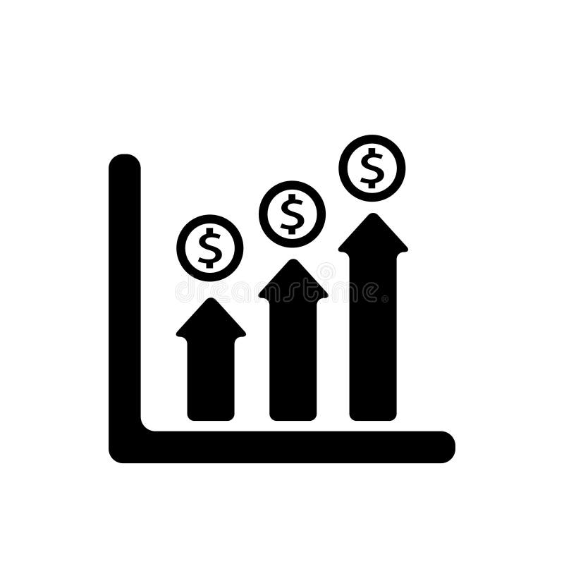 Black Icon for Investment Theme, Investment Vector Collection, Black ...
