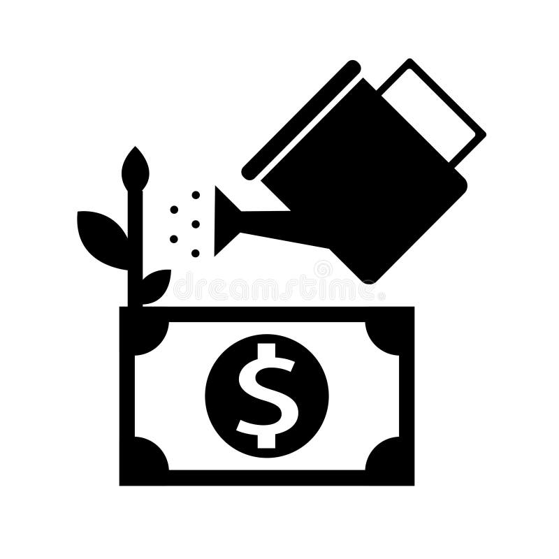 Black Icon for Investment Theme, Investment Vector Collection, Black ...