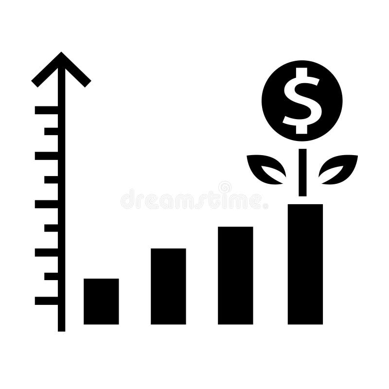 Black Icon for Investment Theme, Investment Vector Collection, Black ...