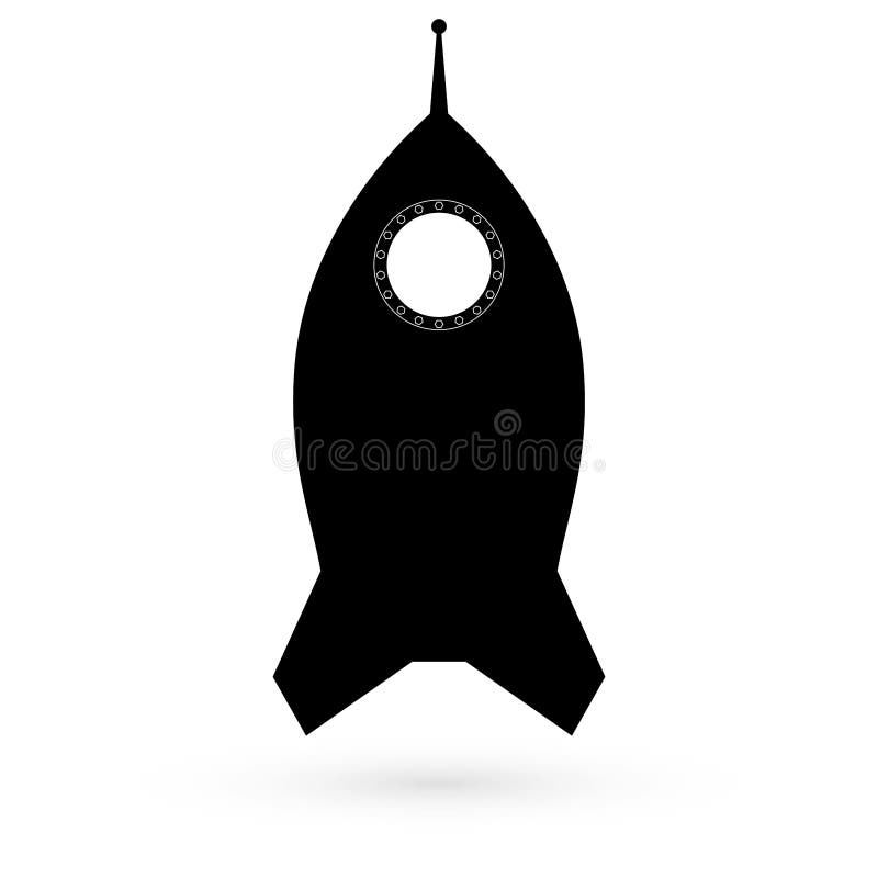 Black icon rocket. raster stock illustration. Illustration of black ...