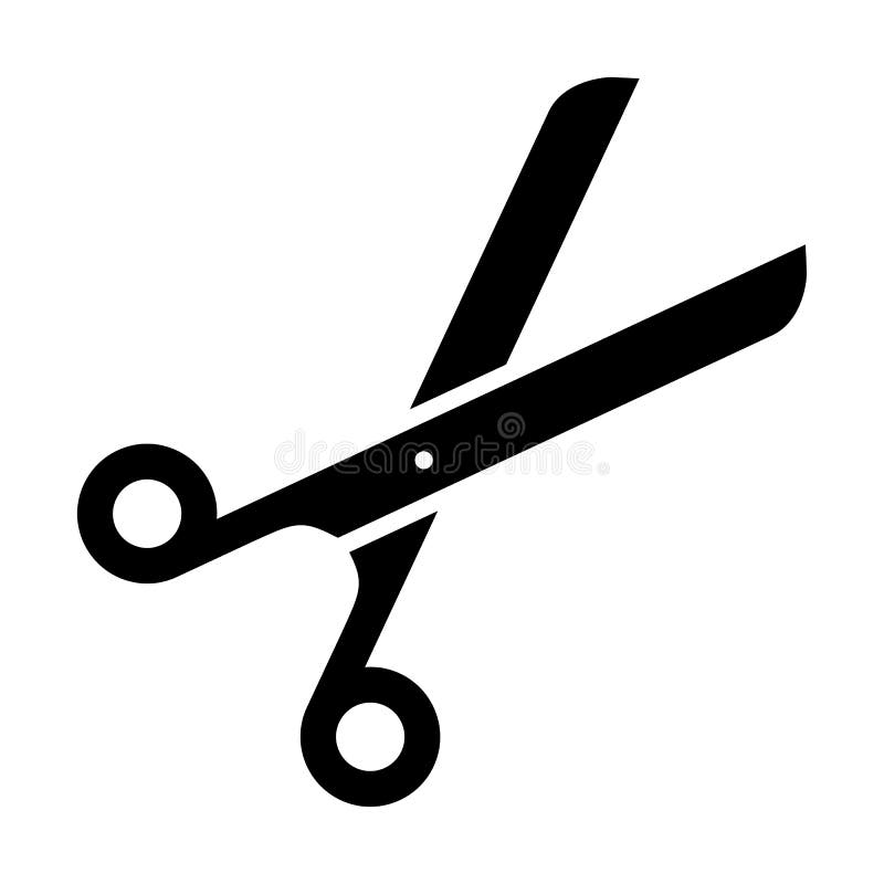 Two Scissors on White Background.3D Illustration. Stock Illustration ...