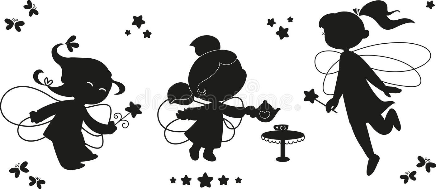 Tooth Fairy Silhouette Stock Illustrations – 291 Tooth Fairy Silhouette ...