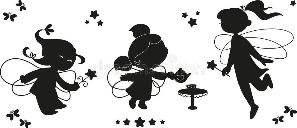 Tooth Fairy Silhouette Stock Illustrations – 291 Tooth Fairy Silhouette ...