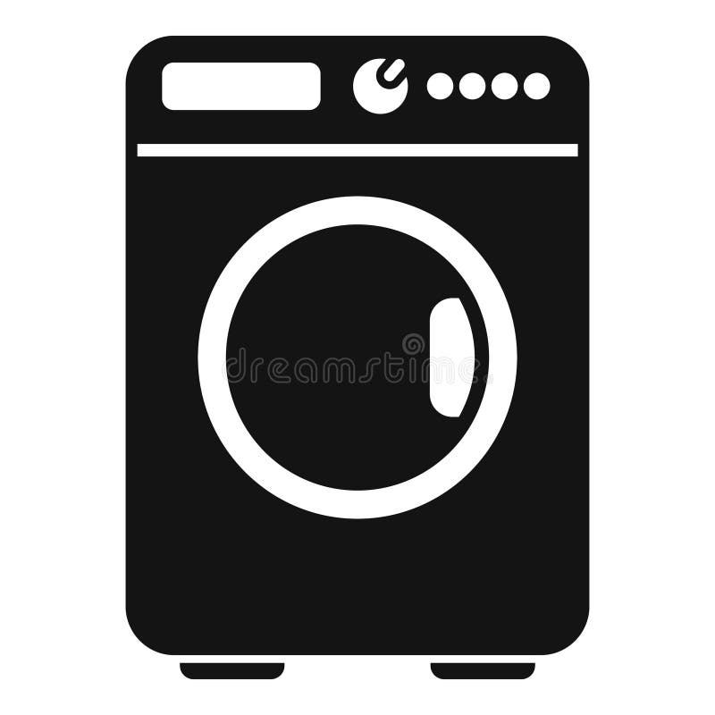 Icon of a Frontloading Washing Machine Stock Illustration ...