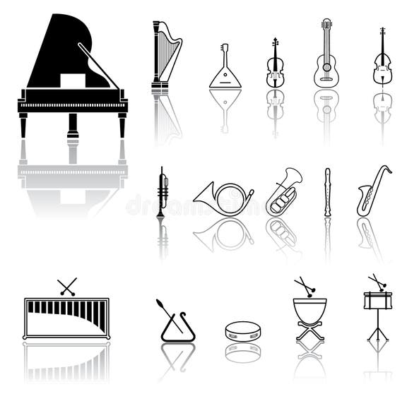 Instrument Black Icons Stock Illustrations – 25,582 Instrument Black ...