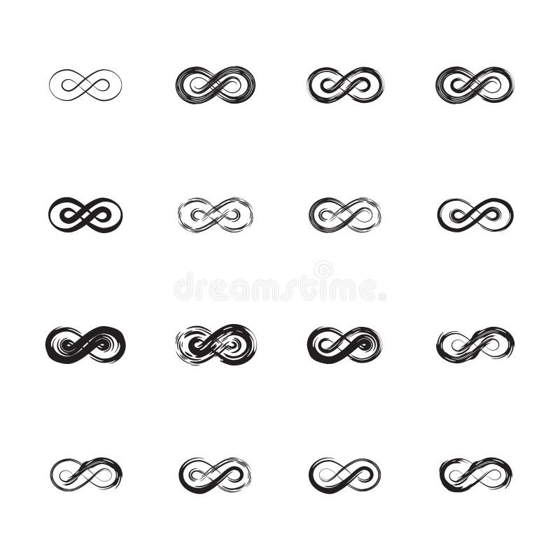 Black Infinity, Moebius or Infinite Vector Symbol, Logo, Sign Stock ...