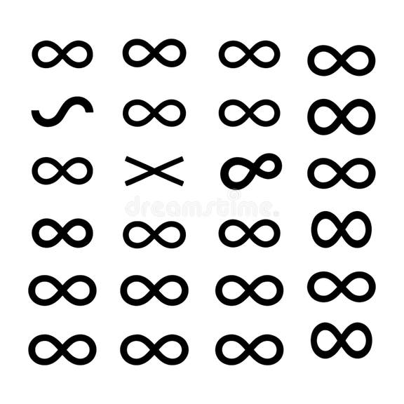 Black Infinity Silhouette Vector Illustration Stock Vector ...