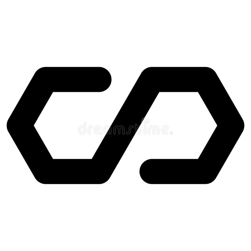 Black Infinity Symbol Icon. Rectangular Shape with Sharp Edges Stock ... Black Infinity Symbol Icon. Rectangular Shape with Sharp Edges Stock ...