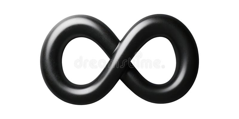 Black Infinity Symbol. Represents Eternity, Limitlessness, and ...