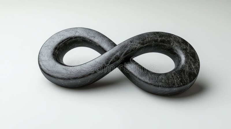 Black Infinity Symbol Smooth White Background Stock Photos - Free ...
