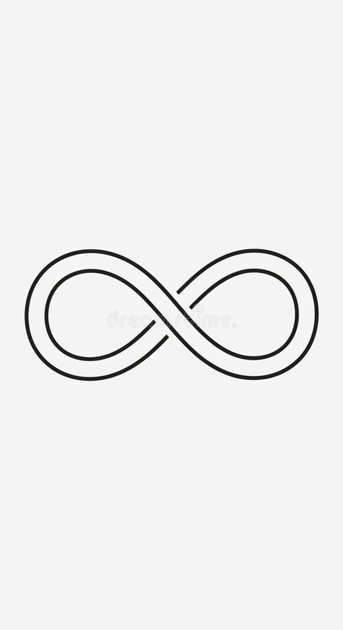 Outlined Black Infinity Symbol Stock Illustrations – 149 Outlined Black ...