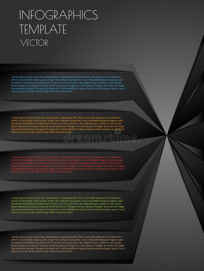 Black infographics stock vector. Illustration of education - 40812135