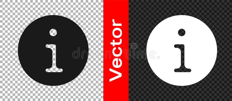 Black Information Icon Isolated on Yellow Background. Vector ...