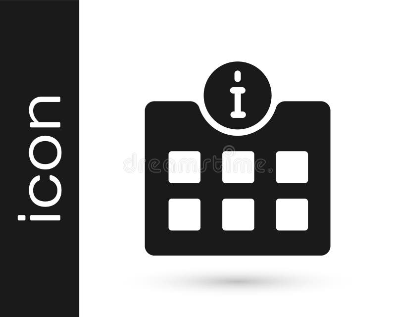 Black Information Icon Isolated on Transparent Background. Vector Stock ...