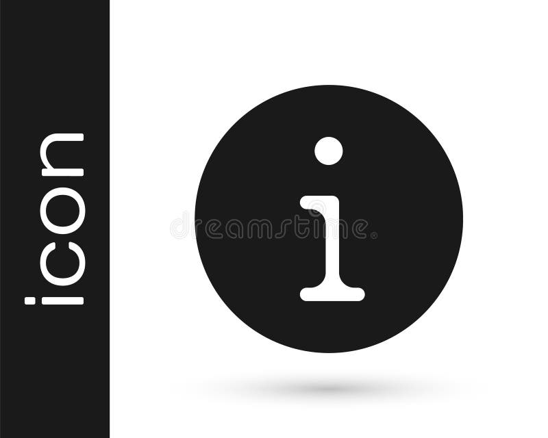 Black Information Icon Isolated on Transparent Background. Vector Stock ...