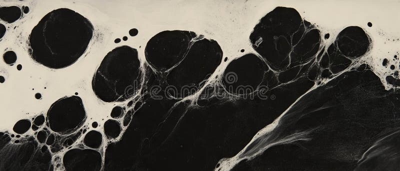 Black Ink with Alcohol Diffusion Creating Unique Textures on a Textured ...