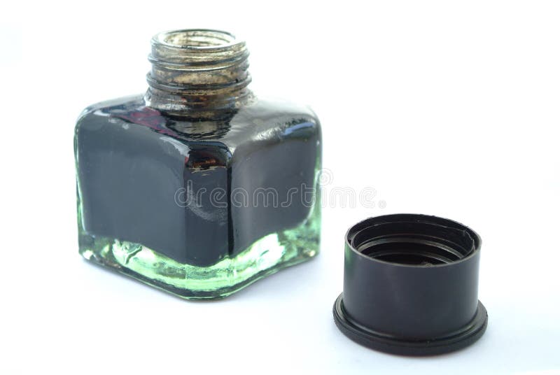 Ink Bottle stock photo. Image of retro, instrument, black - 15301132