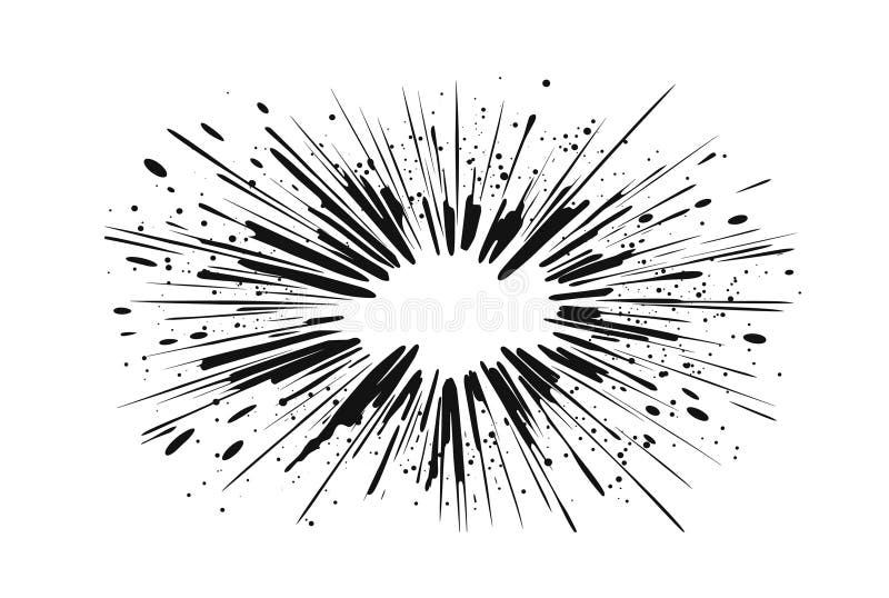 Black Ink Burst stock vector. Illustration of paint - 352856980