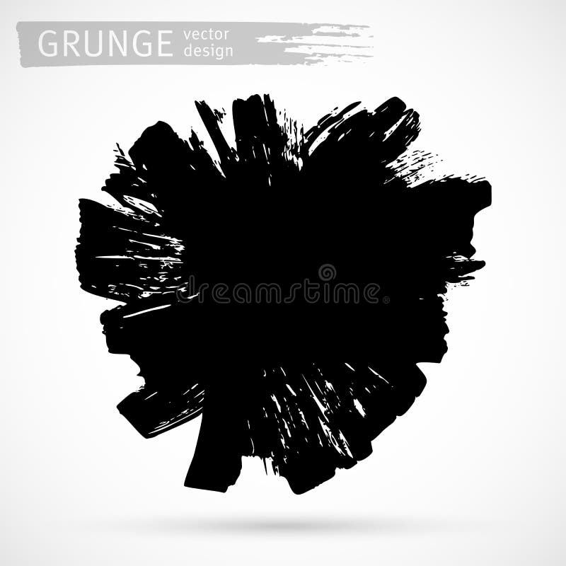 Black ink design element stock vector. Illustration of paintbrush ...