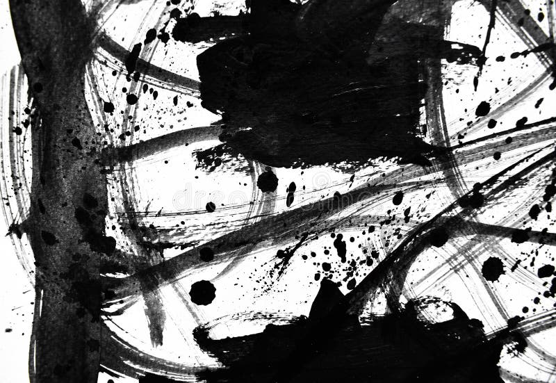 Ink Texture Water Color and Black Ink Textures Japan Stock Photo ...