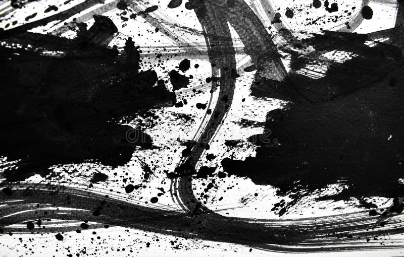 Ink Texture Water Color and Black Ink Textures Japan Stock Image ...