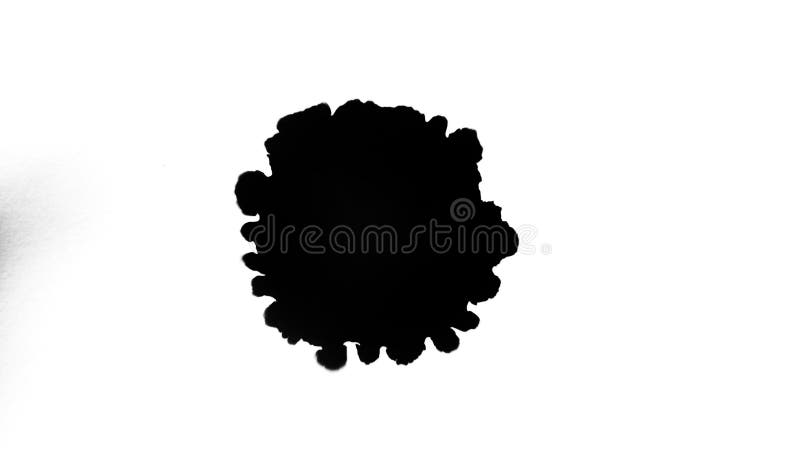Black Ink Drops Isolated on White Background Stock Image - Image of ...