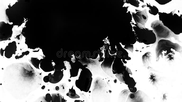 Black Ink Drops Isolated on White Background Stock Photo - Image of ...