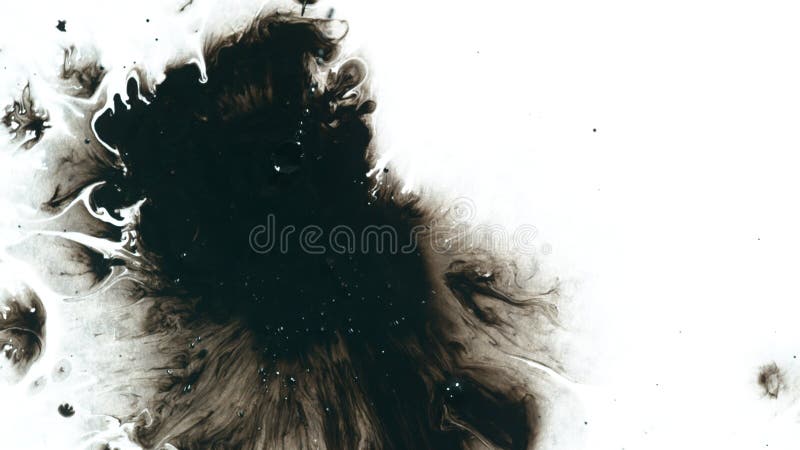 Black Ink Drops Isolated on White Background Stock Photo - Image of ...