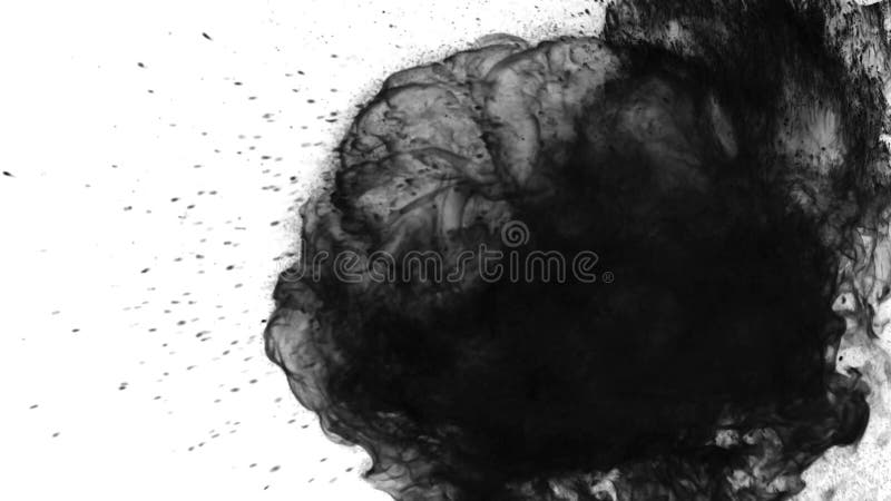 Black Ink Exploding in Water Stock Video - Video of power, chaos: 341950747