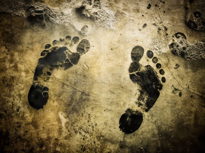 Black Ink Footprints on Textured Surface: a Conceptual Exploration of ...