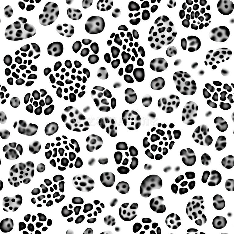 Black Ink Leopard Print Pattern Features Minimalist Design Elements ...