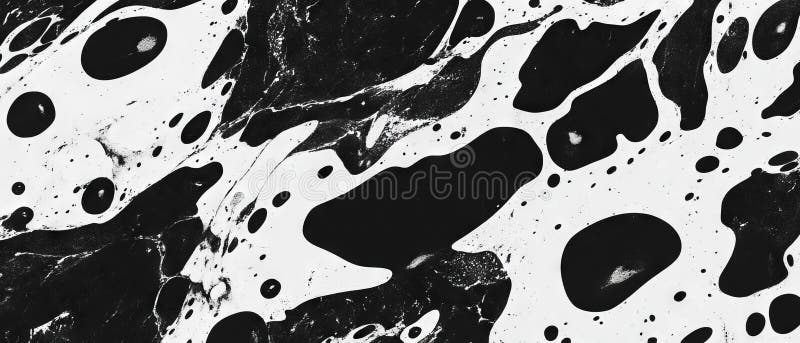Black Ink Patterns Blend with White Background Creating Unique Artistic ...
